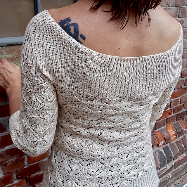 Ravelry: #33 七宝 Shippo Tsunagi top pattern by Marianne Skatten