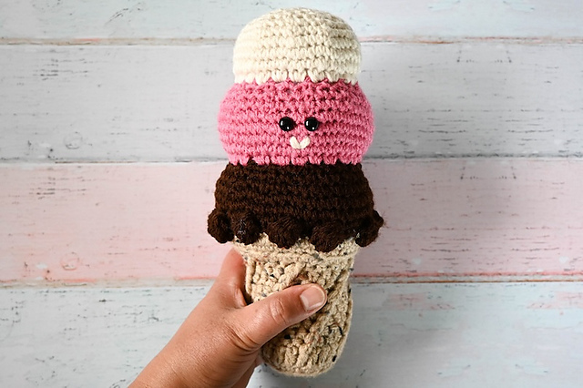 waffle cone crochet pattern