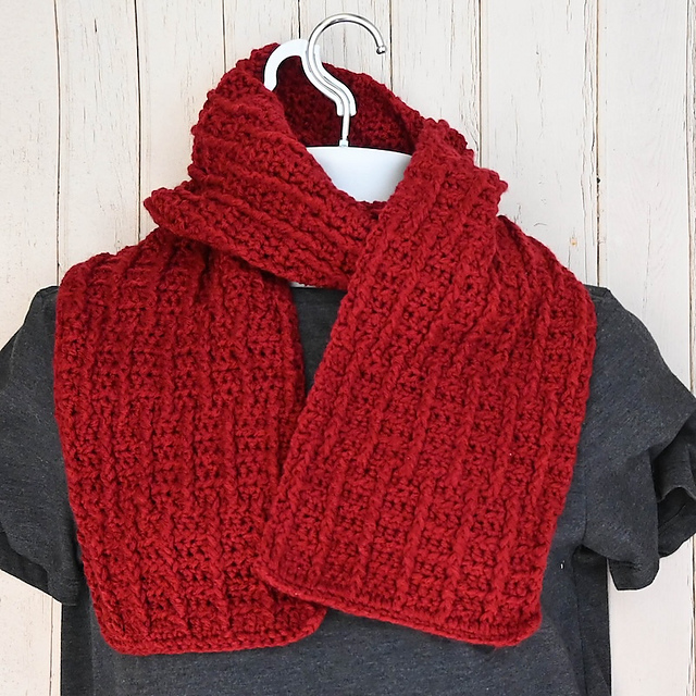 Ravelry: MarieInNYC's Red Scarf Project