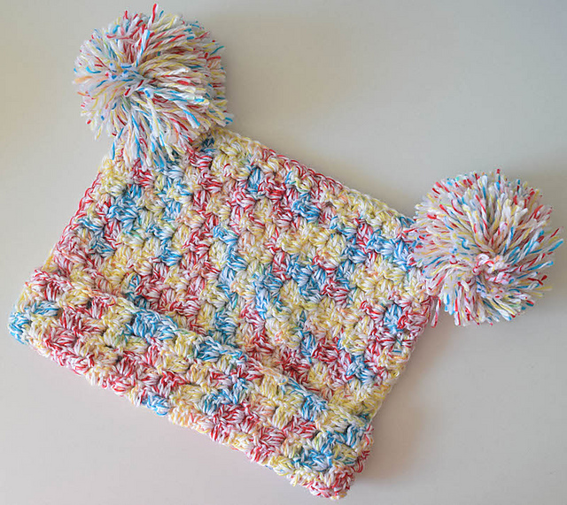 Ravelry: C2C Pom Pom Hat pattern by Marie Segares