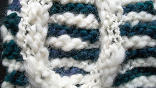 Ravelry: MarieInNYC's Thick and thin slip stitch cables