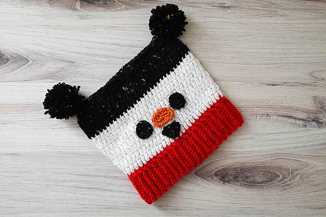 Ravelry: MarieInNYC's Snowman Sack Hat