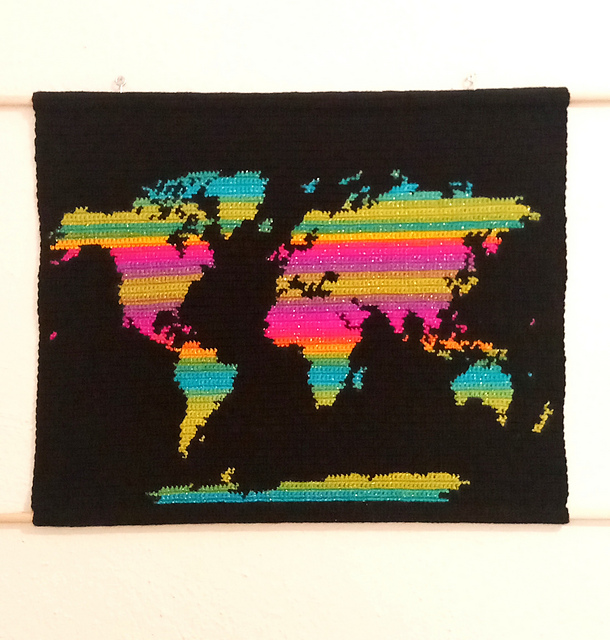 Ravelry: World Map Wall Hanging pattern by Marina Nikolaidou