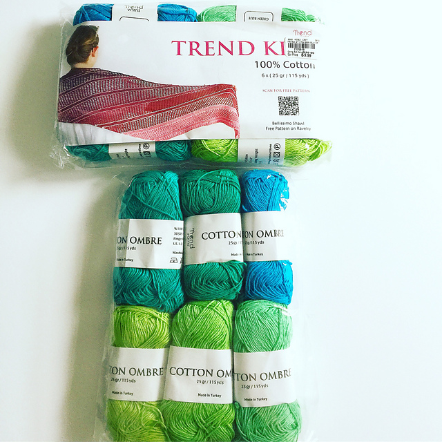 Ravelry: Trend Yarns Trend Kit Cotton Ombre