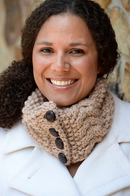 Ravelry: Horseshoe Cable Cowl with Buttons pattern by Marly Bird