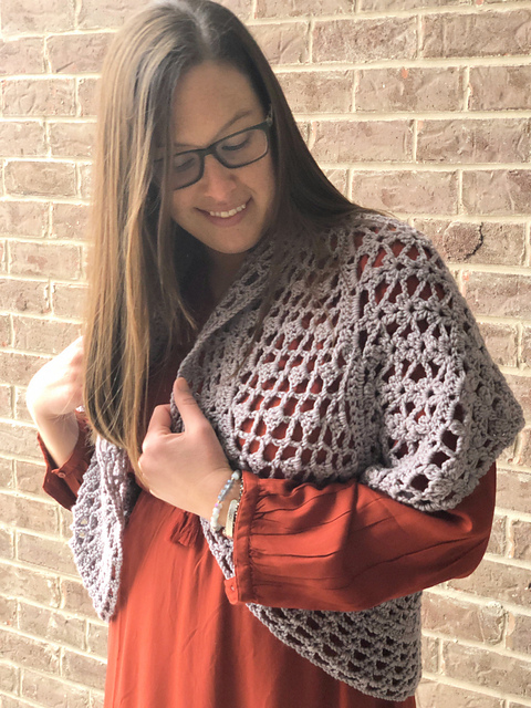 Ravelry: Oakley Lace Shrug pattern by Marly Bird and Robyn Chachula