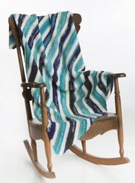 Ravelry: Diagonal Stripes Throw pattern by Marly Bird
