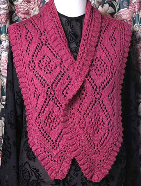 Ravelry: Ruffled Roses Scarf pattern by Marsha White