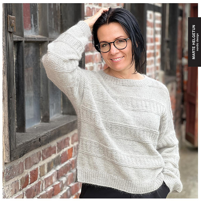 Ravelry: På rett spor Genser pattern by Marte Helgetun