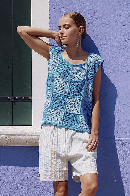 Ravelry: LAID-BACK Top pattern by WOOLADDICTS Design Team