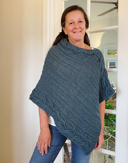 Ravelry: University Poncho pattern by Martha Wissing