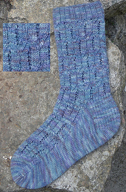 Ravelry: Stained Glass Sock pattern by Margaret Testa