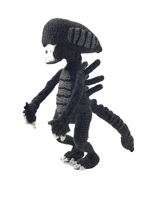 Ravelry: Crochet Xenomorph Alien pattern by Marie Fradella