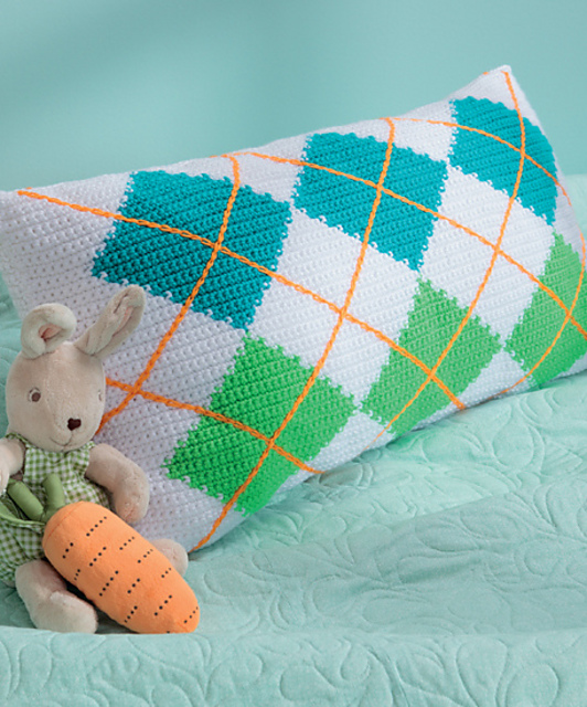 Ravelry: Funky Argyle Pillow pattern by Stacey Trock