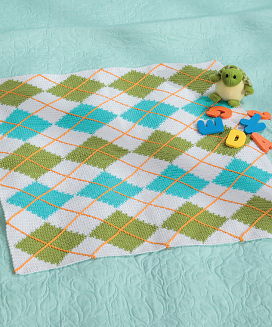 Ravelry: Funky Argyle Afghan pattern by Stacey Trock