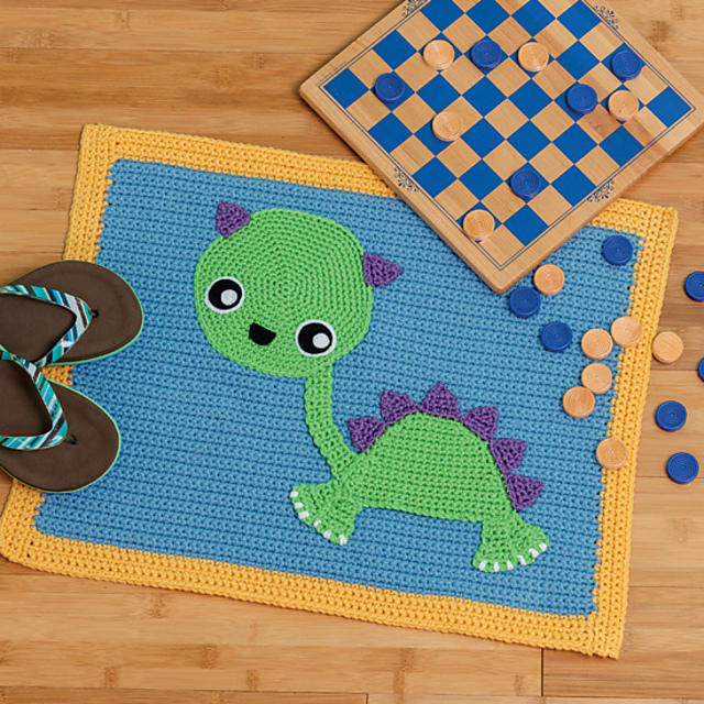 Ravelry: Dinosaur Rug pattern by Ana Paula Rimoli