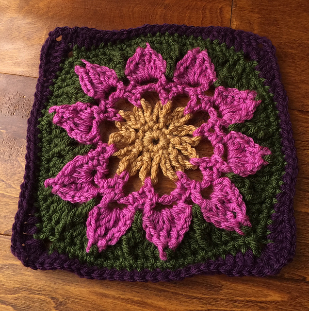 Ravelry: Purple Passion Flower pattern by Margaret Hubert