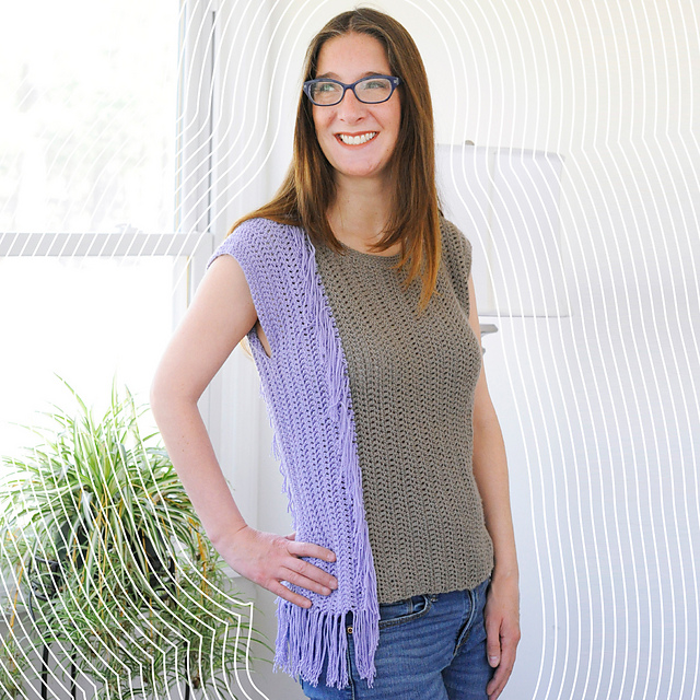 Ravelry: Never Enough Fringe Tee pattern by Mary Beth Cryan