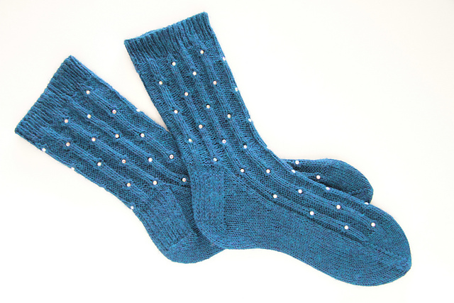 Ravelry: Crystal Socks with Hot Fix Crystals pattern by Mary Garing