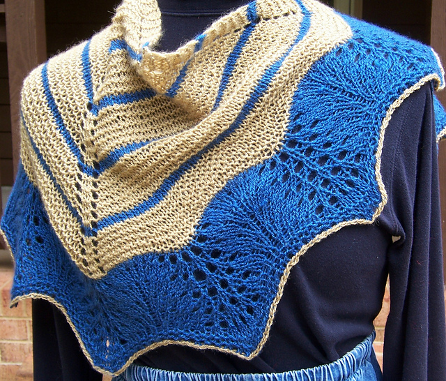 Ravelry: The Ebbing Tide shawlette pattern by Mary C. Gildersleeve