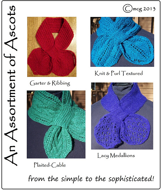 Ravelry: An Assortment of Ascots ... from simple to sophisticated ...