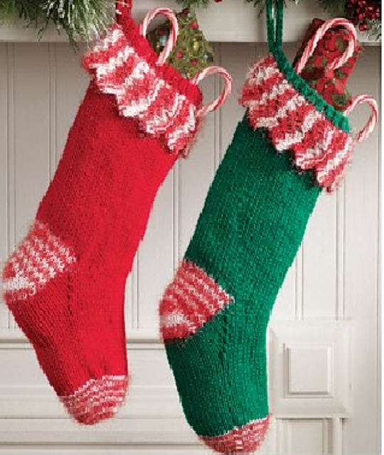 Ravelry: Tinsel Stockings pattern by Mary Maxim