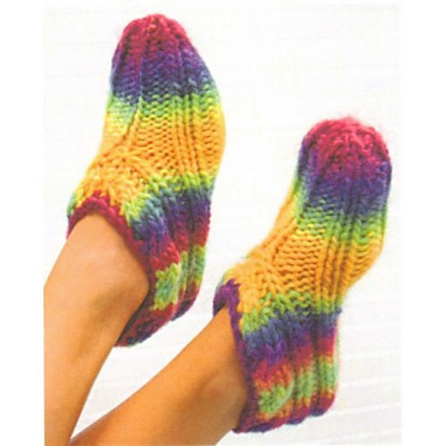 Ravelry: Knit Roving Slippers pattern by Mary Maxim