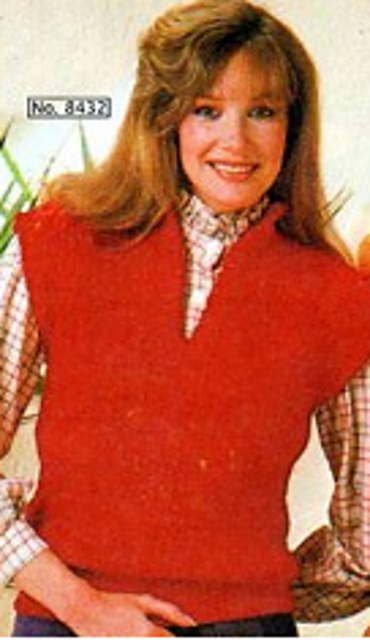 Ravelry: Slit V Neck Vest pattern by Mary Maxim