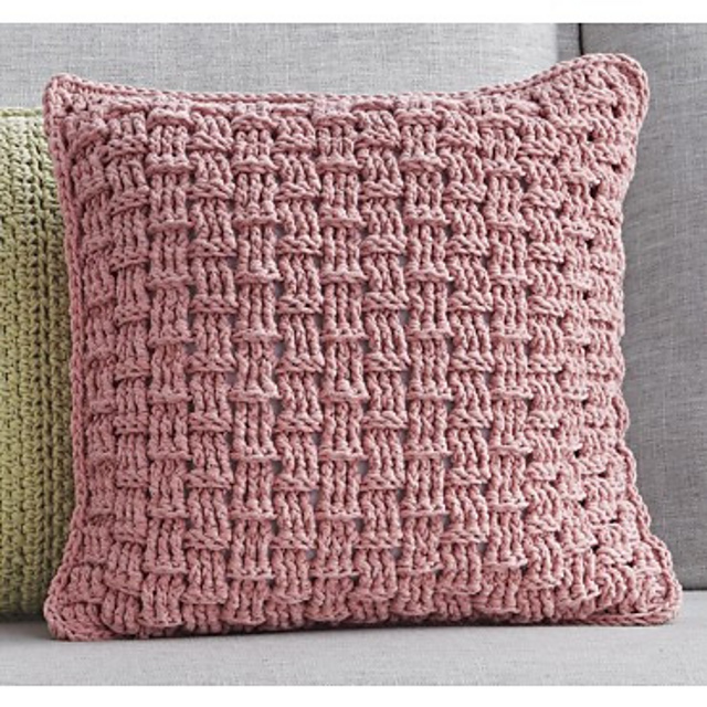 Ravelry: Basketweave Pillow pattern by Mary Maxim