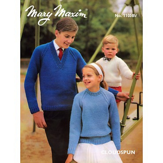 Ravelry: Children's Classic Sweater #1105bv pattern by Mary Maxim