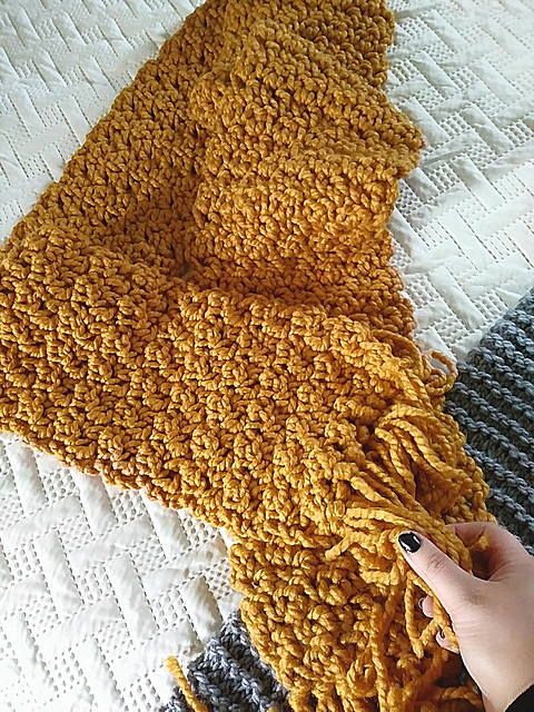 Ravelry: The Snow Fall Scarf pattern by Mary Riddle