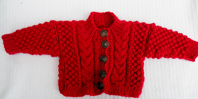 Ravelry: Maryfairy's Aran Cardigan for American Girl or Our Generation