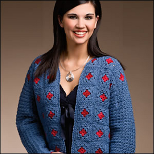 Ravelry: Uptown Granny Jacket pattern by Geraldine Freedman