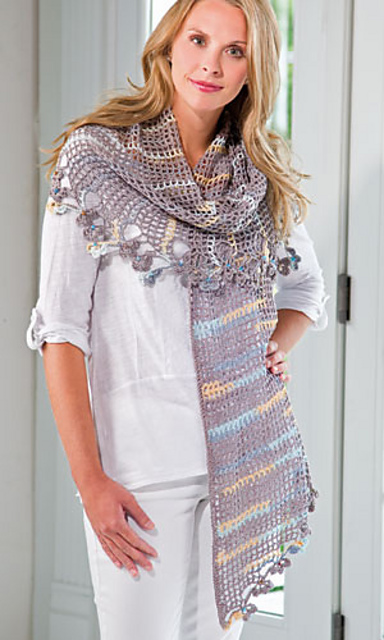 Ravelry: Desert Flowers Wrap pattern by Karen McKenna