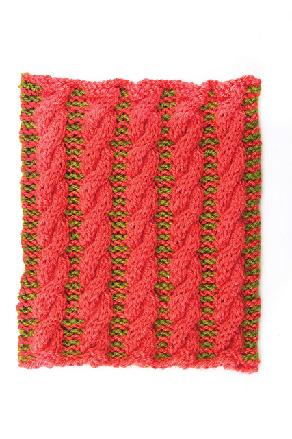 Ravelry: Two-Color Cable Stitch Square pattern by Kara Gott Warner