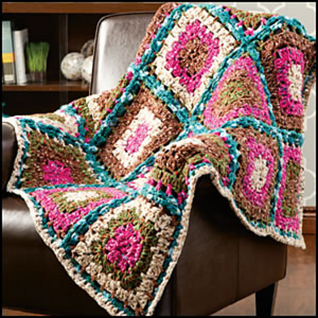 Ravelry: Playtime Throw / Mosaic Lap Robe pattern by Premier Yarns ...