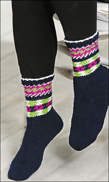Ravelry: Fair Isle Socks pattern by Karen Whooley