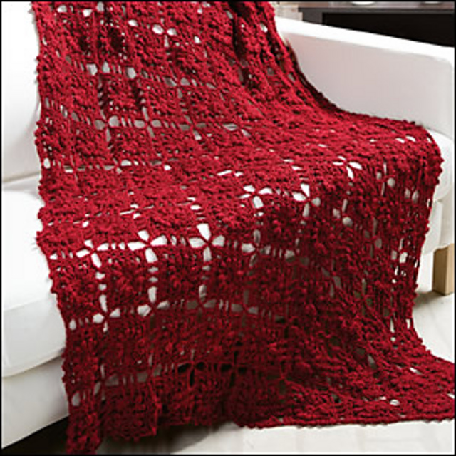 Ravelry: Merlot Throw pattern by Cindy Adams