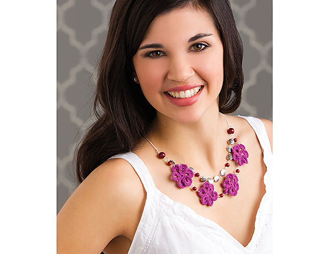 Ravelry: Flower Motif Necklace pattern by Robyn Chachula