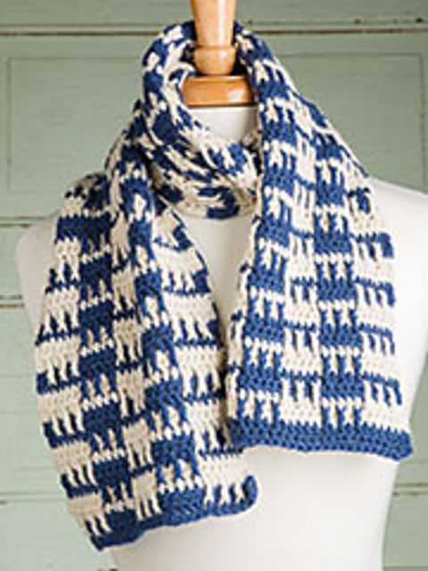 Ravelry: Checkerboard Squares Scarf pattern by KCN Design Team