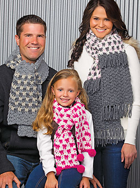 Ravelry: Family Scarves pattern by Lena Skvagerson