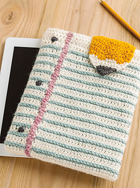 Ravelry: Note-able Tablet Cover pattern by peachypaws