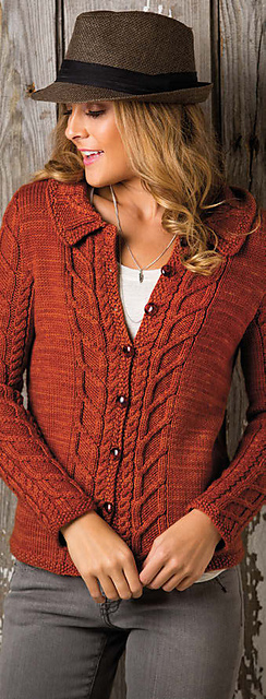 Ravelry: Cabled Panel Sweater pattern by Fiona Ellis
