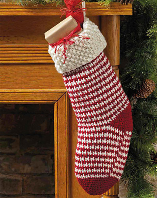 Ravelry: Peppermint Stick Stocking pattern by Kathleen Stuart