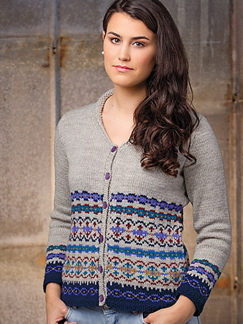 Ravelry: Border Fair Isle Cardigan pattern by Fiona Ellis