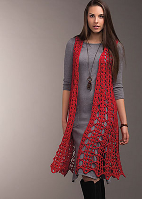 Ravelry: Turning Leaf Vest pattern by Jill Hanratty