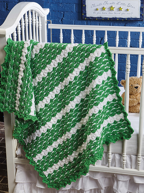 Ravelry: Shamrock Baby Blanket pattern by Kristen Stoltzfus