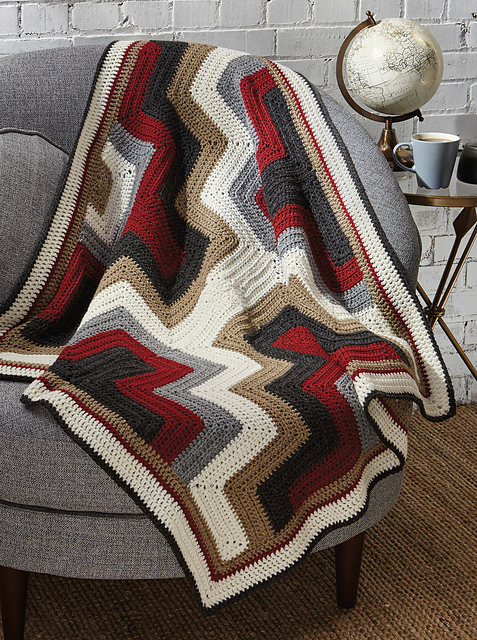 Ravelry: Navajo Hills Lap Robe pattern by Darla J. Fanton