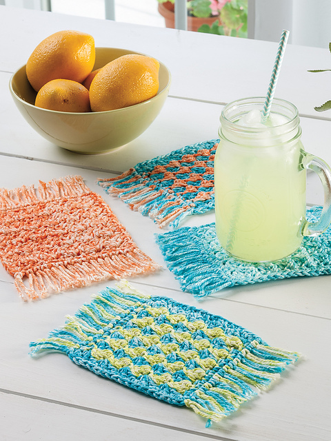 Ravelry: Little Bits Mug Rugs pattern by Kenneth Cormier