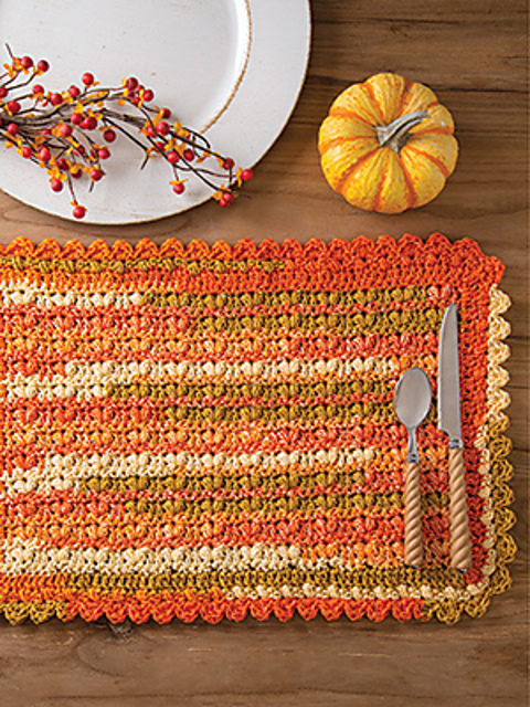 Ravelry: Shades of Autumn Place Mat pattern by Karen Barnes